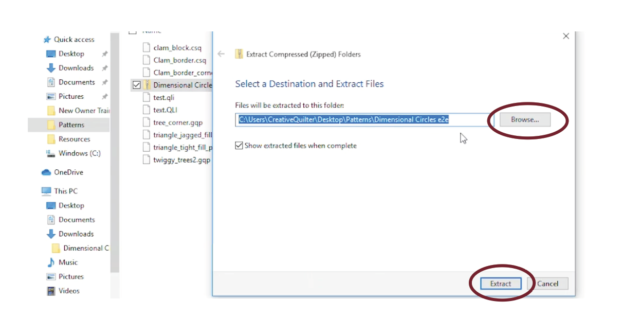 Import Patterns in the Patterns Tab